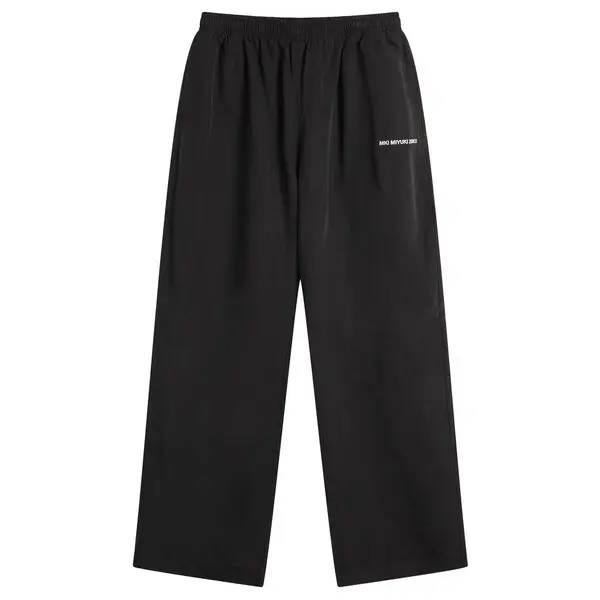 MKI MIYUKI ZOKU Sandwash Cupro Wide Leg Trousers - Black