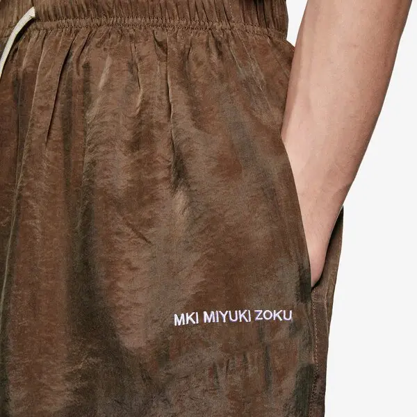 MKI MIYUKI ZOKU Sandwash Cupro Wide Leg Trousers