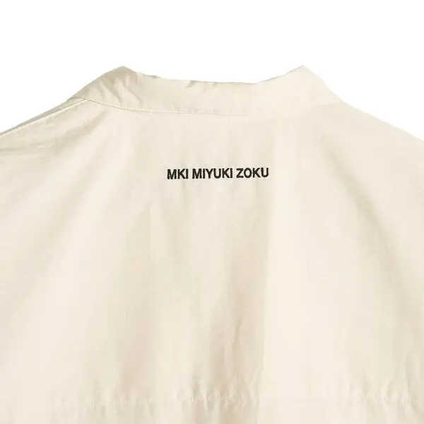 MKI MIYUKI ZOKU Washed Cotton Nylon Track Jacket