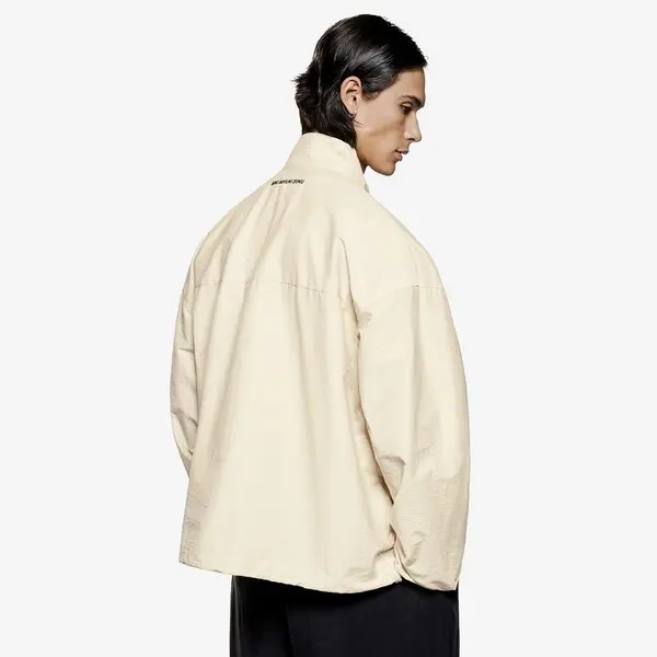 MKI MIYUKI ZOKU Washed Cotton Nylon Track Jacket