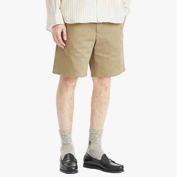 AMI Paris Elasticated Waist Cotton Shorts
