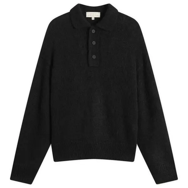 Studio Nicholson Dune Polo Shirt - Black