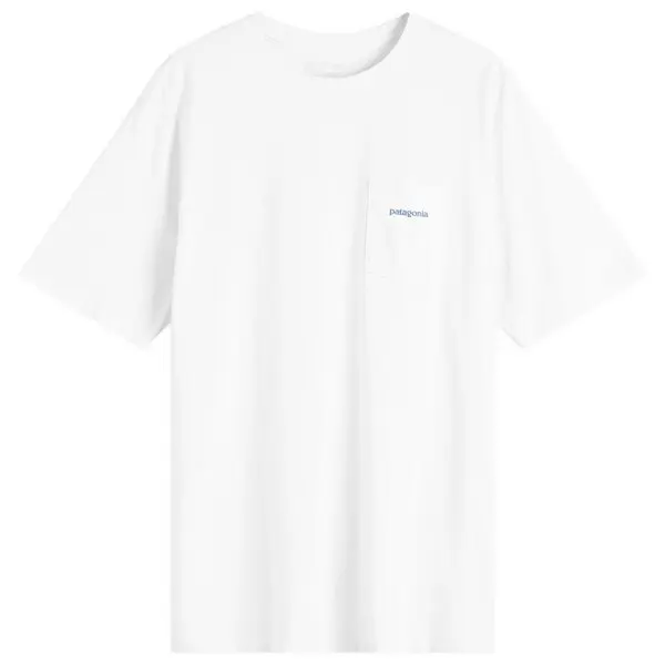 Patagonia Boardshort Logo Pocket Responsibili-tee - White