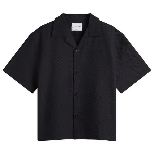 MKI MIYUKI ZOKU Seersucker Vacation Shirt - Black