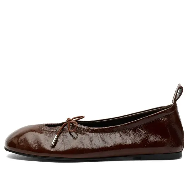 ALOHAS Rosalind Leather Ballet Flats - Brown