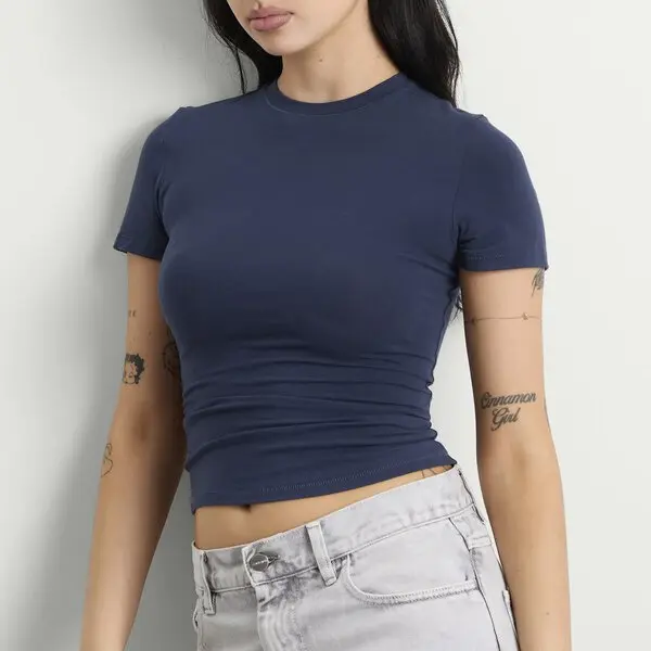 SKIMS Cotton Jersey T-shirt - Navy