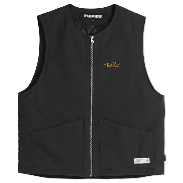 NEIGHBORHOOD Padded Work Vest - Black