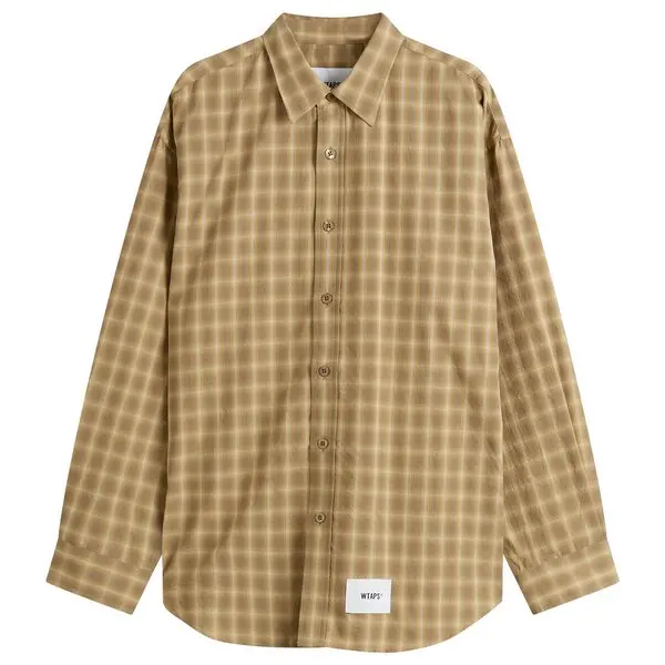 WTAPS Txt 01 Long Sleeve Shirt - Brown