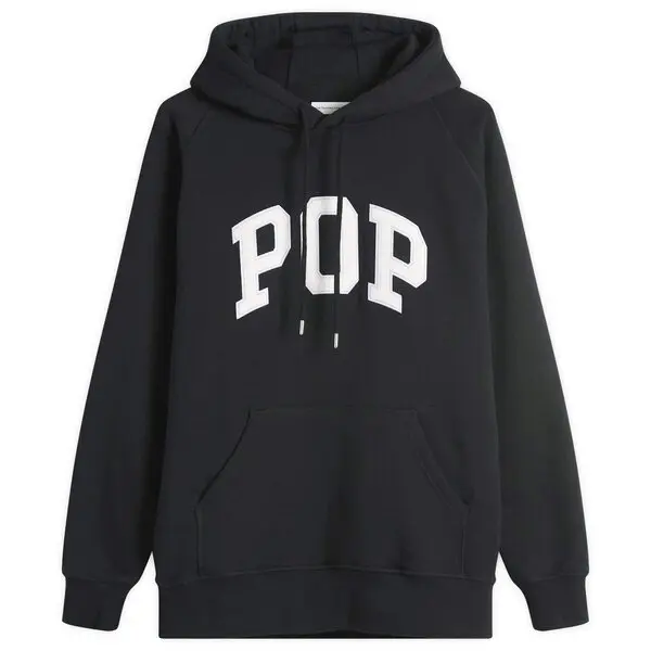 POP TRADING COMPANY Arch Logo Hoodie - Black
