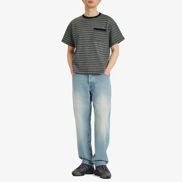 POP TRADING COMPANY Arch Logo Loose Fit Denim Jeans