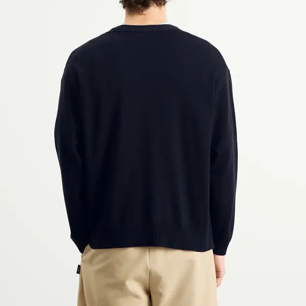 N!CE Embroidered Logo Knit Cardigan