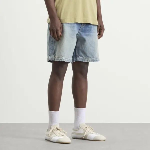Rhude Boxy Traxedo Denim Shorts