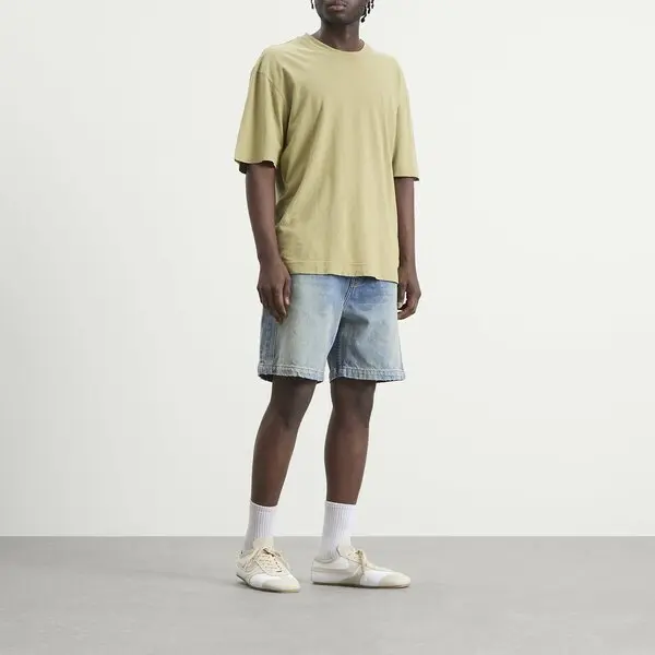 Rhude Boxy Traxedo Denim Shorts