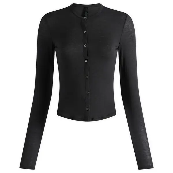 SKIMS Sheer Modal Cardigan - Onyx