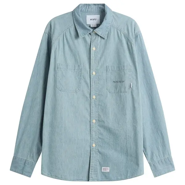 WTAPS Cb Long Sleeve Shirt - Indigo
