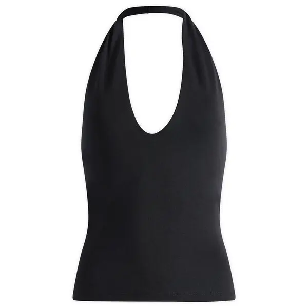 SKIMS Smooth Layers Halter Top - Obsidian