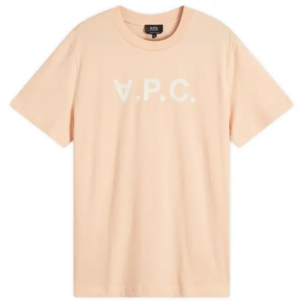 A.p.c. Vpc Logo T-shirt - Peach/white