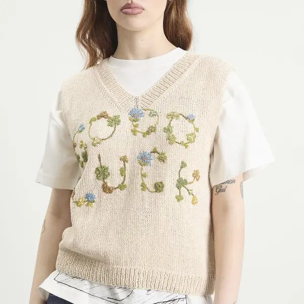 STORY MFG. Hand Knit Party Vest