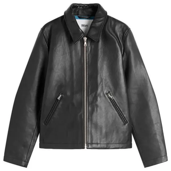 WON HUNDRED Dutton Leather Jacket - Black