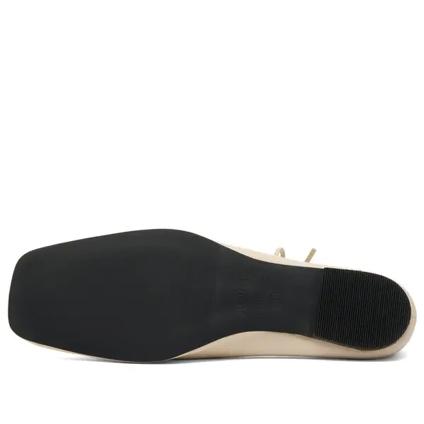 ALOHAS Sway Leather Ballet Flats - Cream