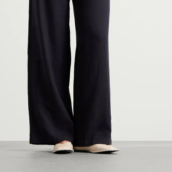 ALOHAS Sway Leather Ballet Flats - Cream
