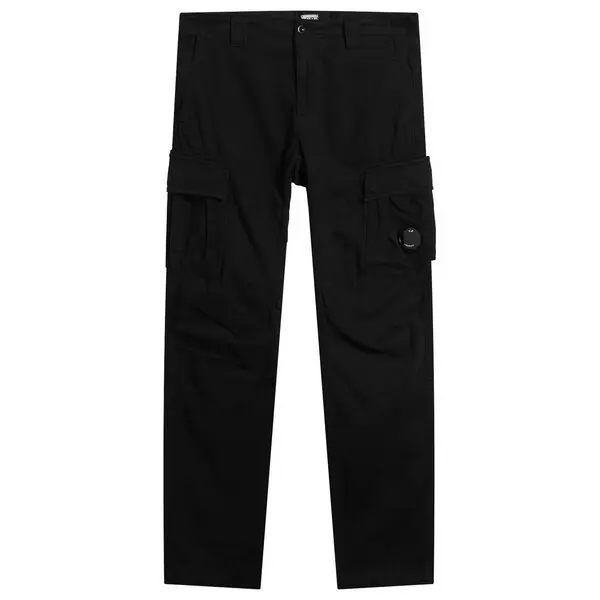 C.P. COMPANY Stretch Sateen Cargo Pants - Black