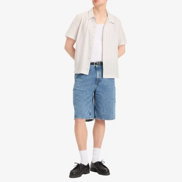WON HUNDRED Kirk Stripe Short Sleeve Shirt