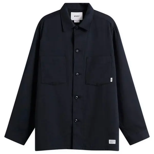 WTAPS Cbw Long Sleeve Shirt In | Size: | 100% Cotton | End Clothing - Navy