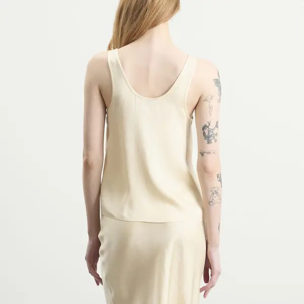 ANINE BING Lea Top In Silk - Cream