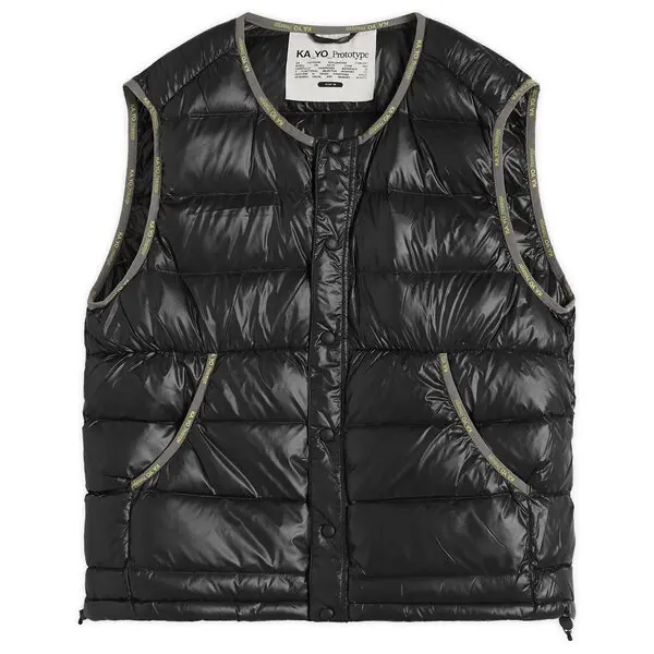 KA_YO_PROTOTYPE Lightweight Down Vest - Black