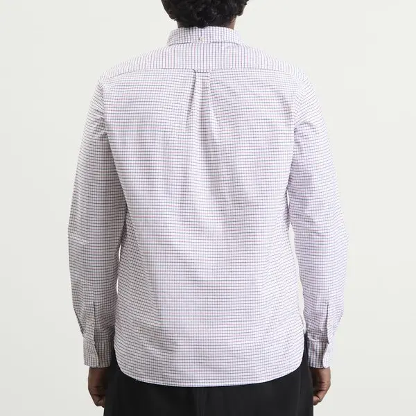 BEAMS Tattersall Check Button Down Oxford Shirt