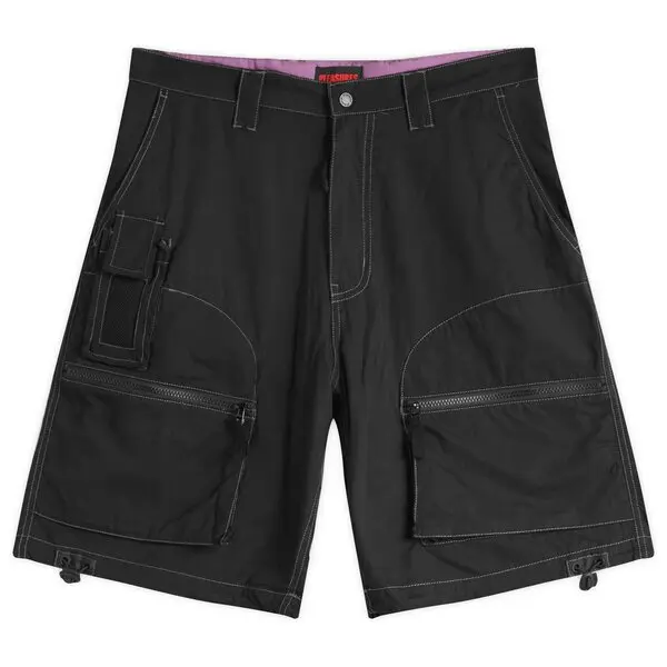 PLEASURES Raider Cargo Shorts - Black