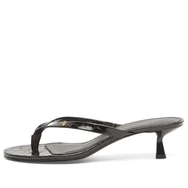 ANINE BING Noelle Thong Heels - Black