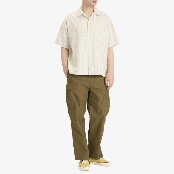 NEIGHBORHOOD Dobby Stripe Hawaiian Shirt
