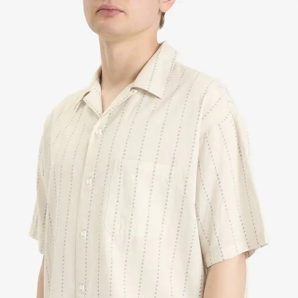 NEIGHBORHOOD Dobby Stripe Hawaiian Shirt