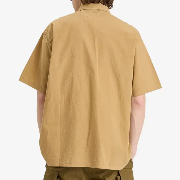 BEAMS Textured Ripstop Short Sleeve Shirt