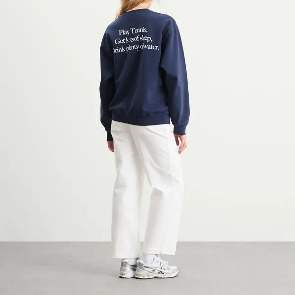 SPORTY & RICH Play Tennis Crewneck Sweatshirt