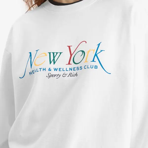SPORTY & RICH Ny 94 Crew Sweatshirt