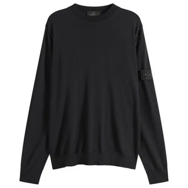 Stone Island Ghost Light Pure Wool Jumper - Black