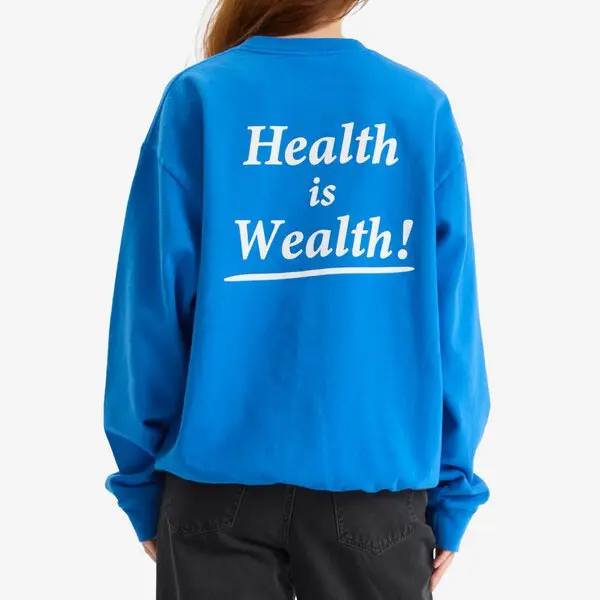 Sporty & Rich Health Is Wealth Crew Sweatshirt