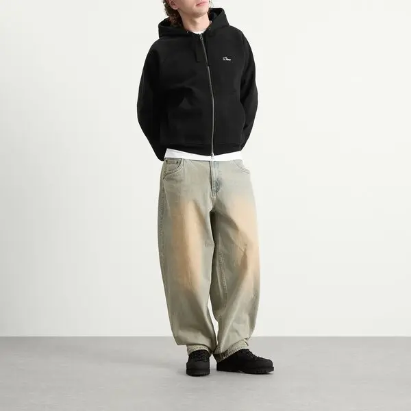 DIME Cursive Logo Zip Hoodie
