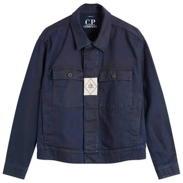 C.P. COMPANY Plated Denim Work Jacket - Washed