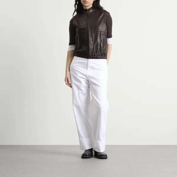 NOTHING WRITTEN Heritage Leather Vest