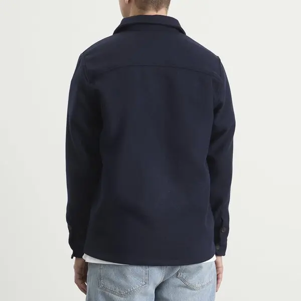WAX LONDON Lomond Thick Wool Blend Overshirt
