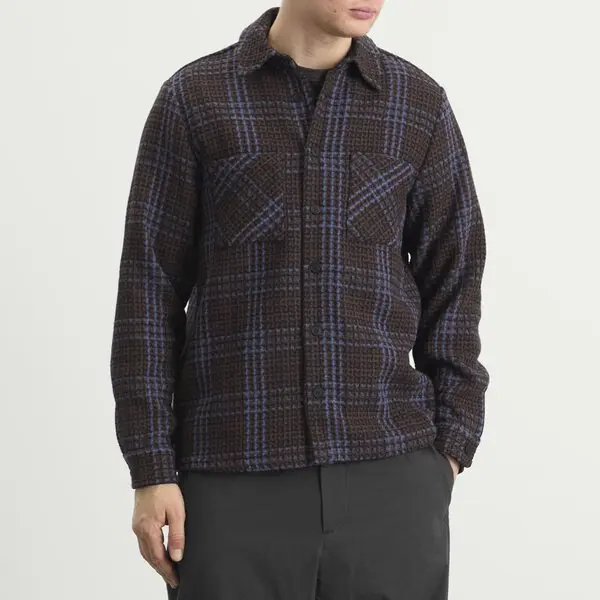 WAX LONDON Whiting Skate Check Overshirt