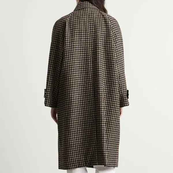 NOTHING WRITTEN Bébé Check Balmacaan Coat