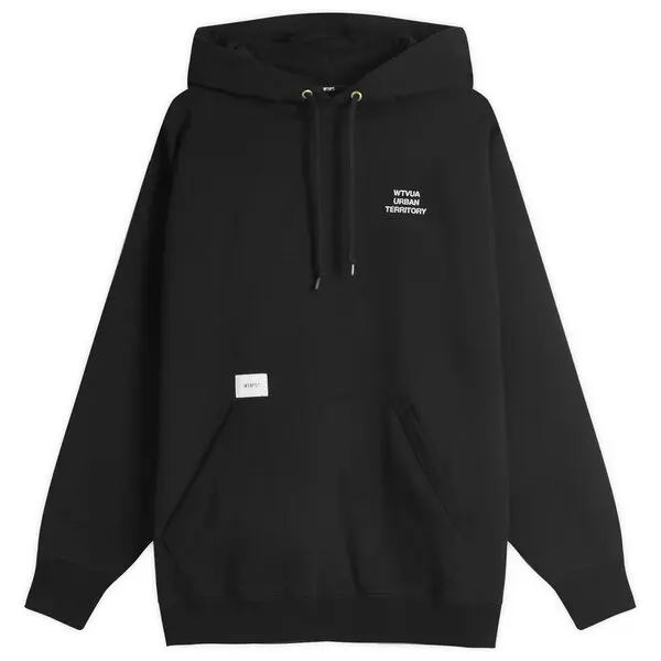 WTAPS Wut Embroidered Hoodie - Black