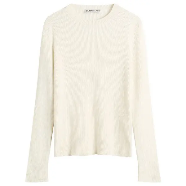 Our Legacy Silk Compact Roundneck - White
