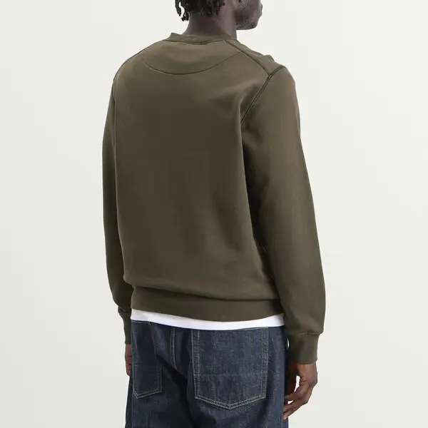 Stone Island Organic Cotton Fleece Sweatshirt - Charcoal