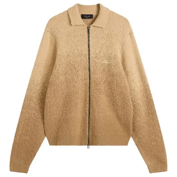 DIME Mohair Double Zip Knit - Camel